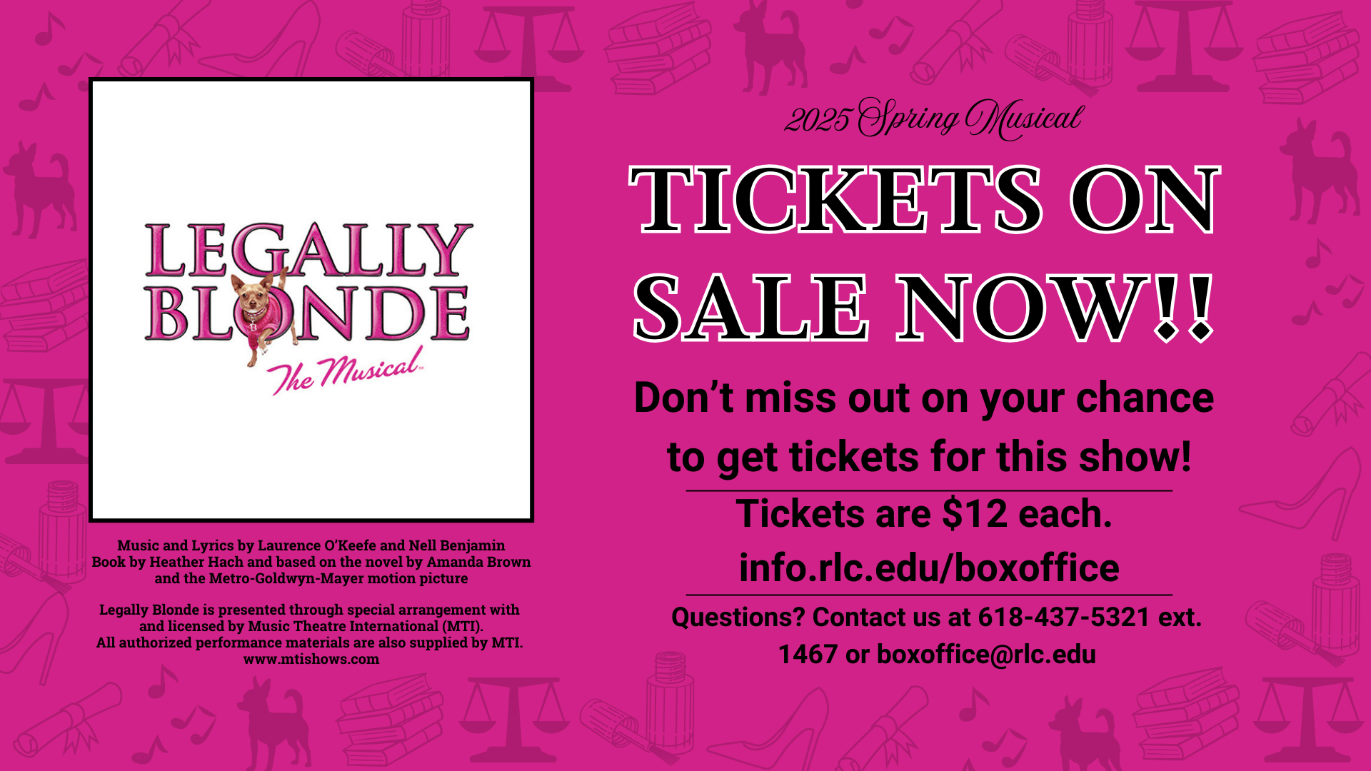 INA, Ill. (February 3, 2025)— OMG! Tickets for the 2025 Spring Musical ...