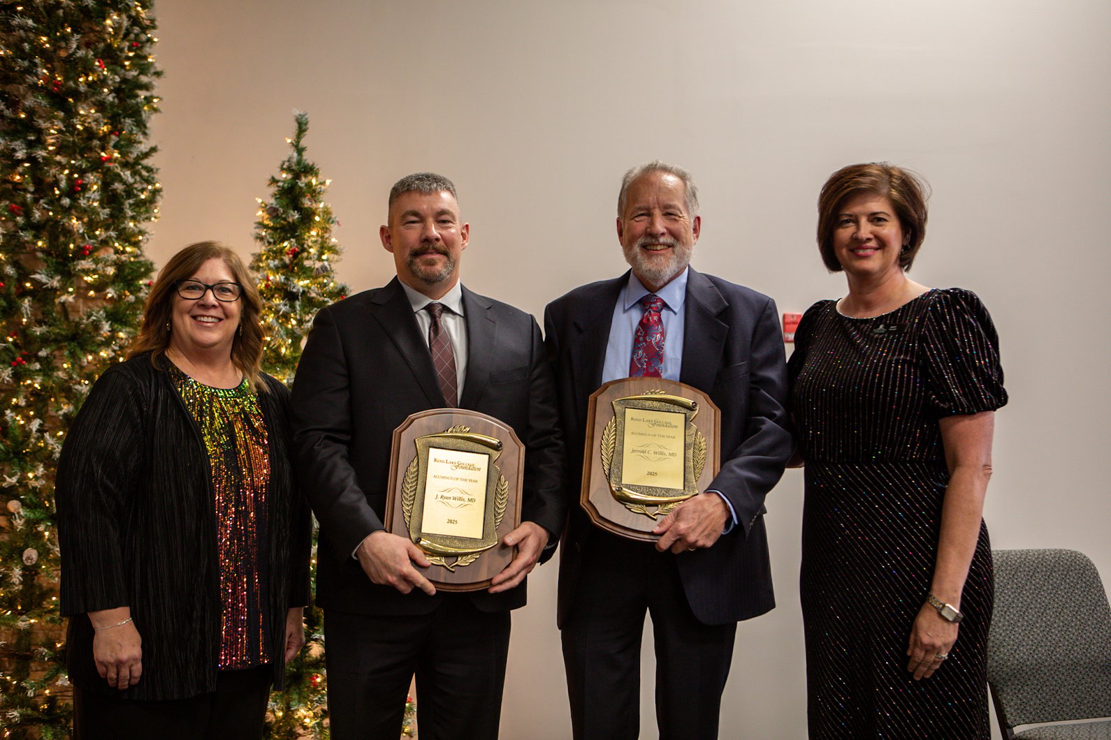 Pictured (L-R): RLC President Lori Ragland, Dr. J. Ryan Willis, Dr ...