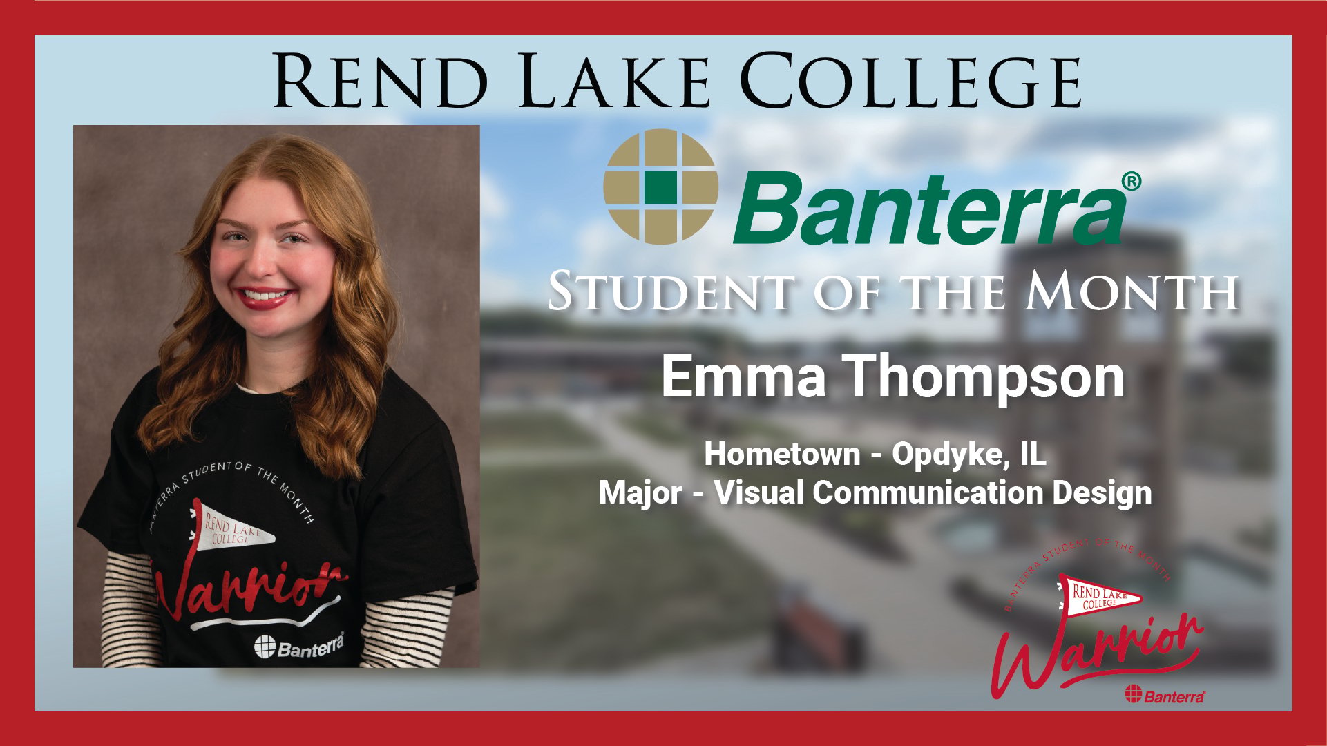 Banterra Student of the Month: Emma Thompson